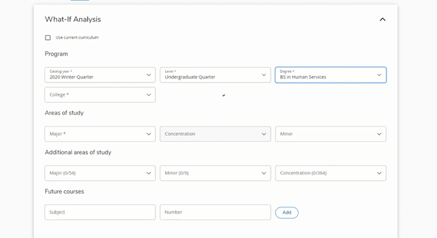 Walden | Degree Works | Program Progress Guide